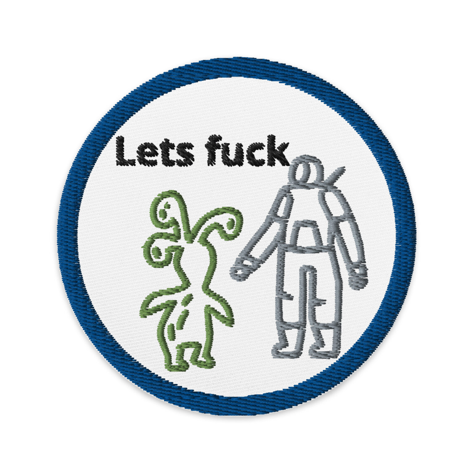 Lets F k Embroidered Patches Lets F k Embroidered Patches